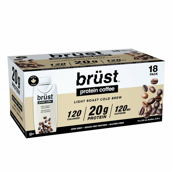 Brust Light Roast Cold Brew Protein Coffee Same-Day Delivery | Costco