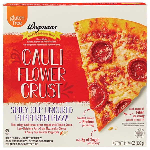 Wegmans Wegmans Cauliflower Crust Spicy Cup Uncured Pepperoni Pizza ...