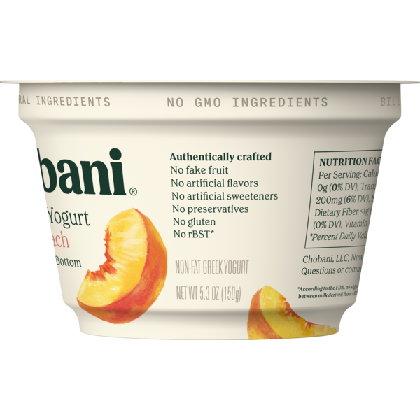 Chobani Nutrition Facts Peach | Besto Blog