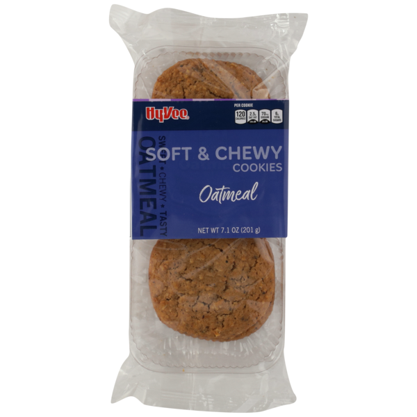 Hy-Vee Oatmeal Soft & Chewy Cookies (7.1 oz) - Instacart