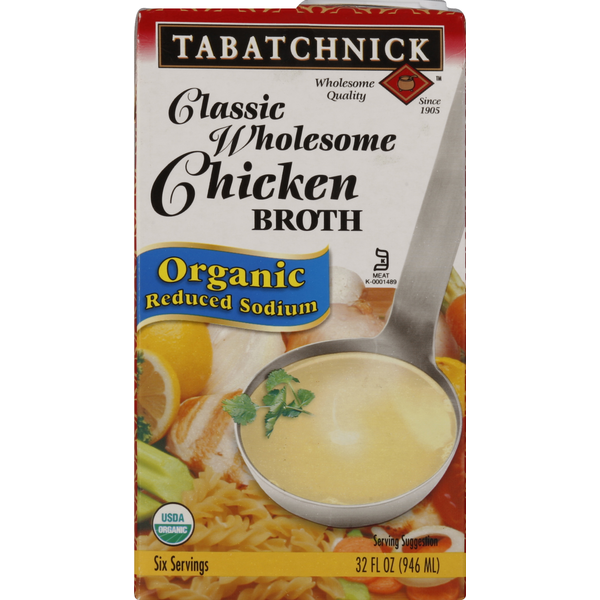 ShopRite Tabatchnick Broth, Organic, Reduced Sodium, Classic Wholesome ...