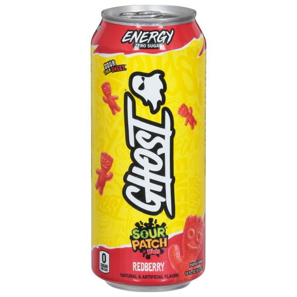 GHOST Energy Ghost Zero Sugar Sour Patch Kids Redberry Same-Day ...