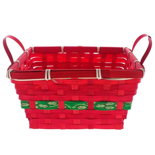Dollarama Dollarama Christmas Square & Round Wicker Basket With Handles ...