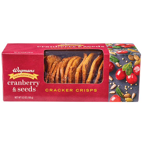 Wegmans Wegmans Cranberry & Seeds Cracker Crisps Same-Day Delivery or ...