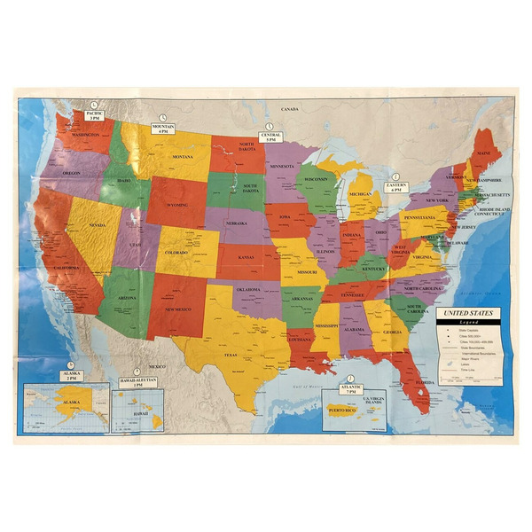 Dollar Tree Teaching Tree Wall Map Same-Day Delivery | Instacart