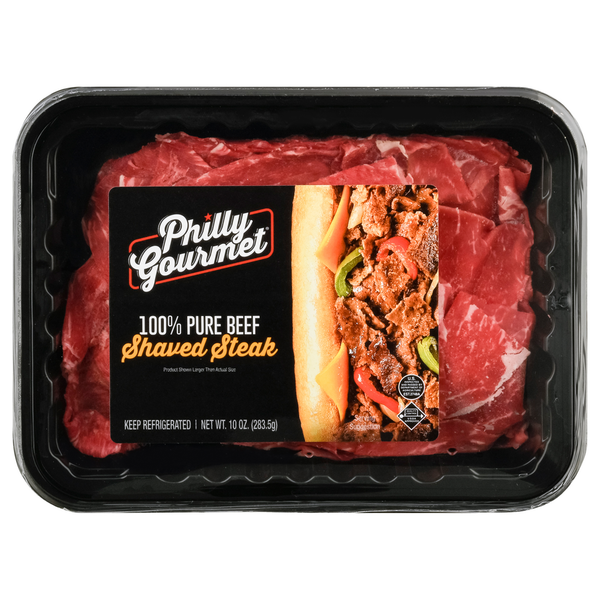 Philly Gourmet Shaved Steak, 100% Pure Beef Same-Day Delivery or Pickup ...