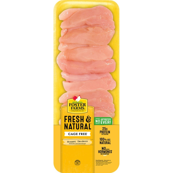 Foster Farms Fresh & Natural Chicken Breast Tenders Value Pack Same-Day ...