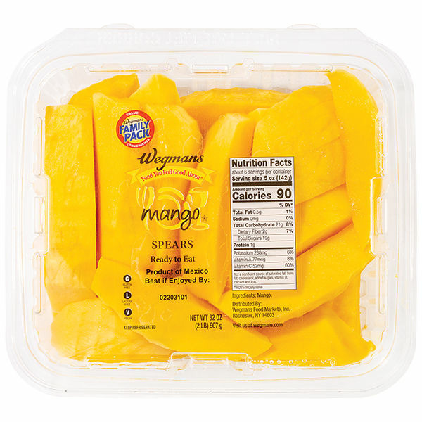 Wegmans Wegmans Food You Feel Good About Mango Spears, FAMILY PACK Same ...