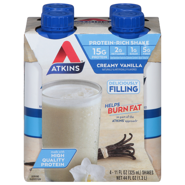 Target Atkins Protein-Rich Shake, Creamy Vanilla Same-Day Delivery ...