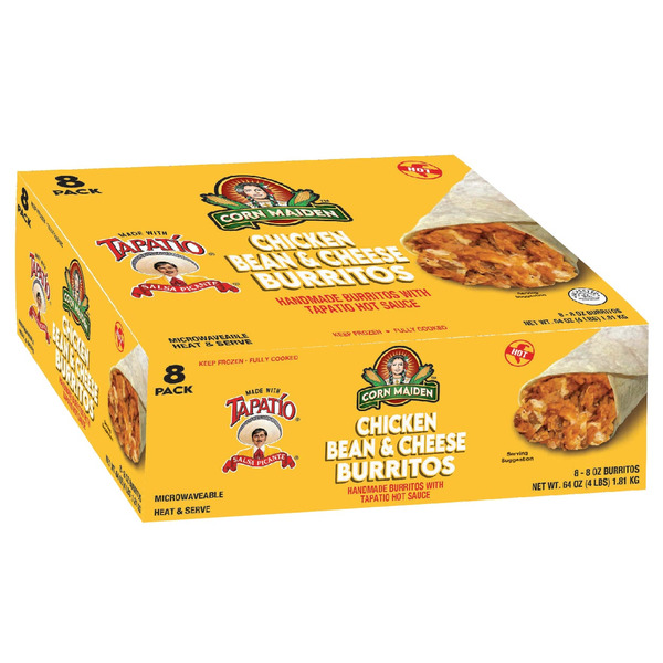 Corn Maiden Foods Chicken Bean & Cheese Burritos Same-Day Delivery ...