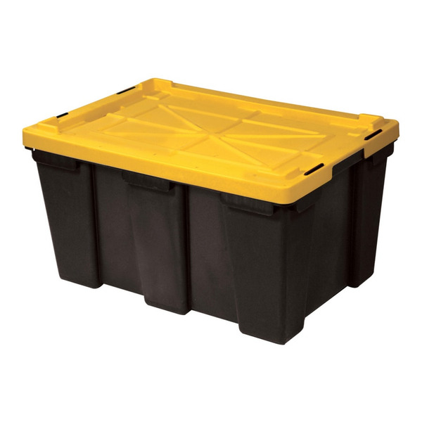 Lowe's Commander 27 Gallon Black Tote with Standard Snap Lid Same-Day ...