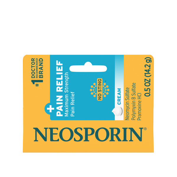 NEOSPORIN Pain Relief Dual Action First Aid Antibiotic Cream, .5 oz ...