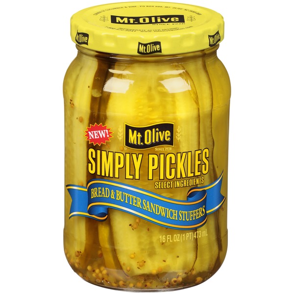 Mt. Olive Bread & Butter Sandwich Stuffers Pickles (16 fl oz) - Instacart