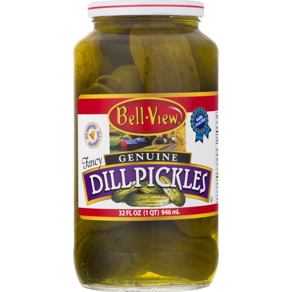 Bell View Dill Pickles, Genuine, Fancy (32 oz) - Instacart