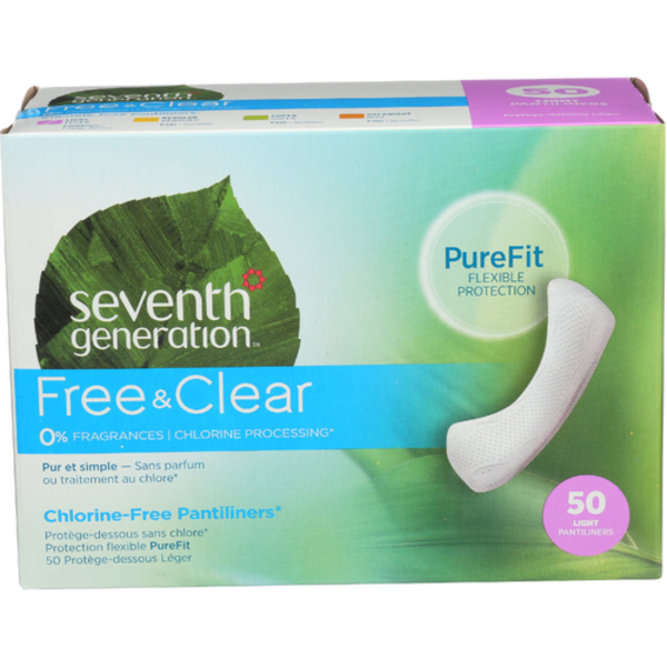 Seventh Generation Slim Fit Chlorine Free Pantiliners Same-Day Delivery ...