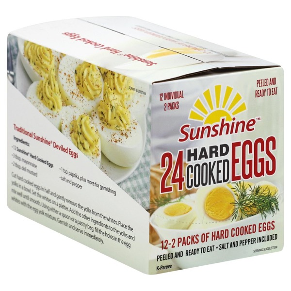 Sunshine Eggs, Hard Cooked (24 ct) - Instacart