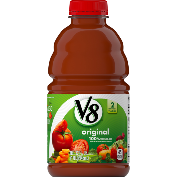V8 100 Spicy Hot Vegetable Juice 64 Oz Bottle Pack Of