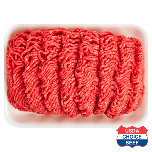 ShopRite USDA Choice Beef Ground Beef, 85% Lean, Family Pack, Average 2 ...