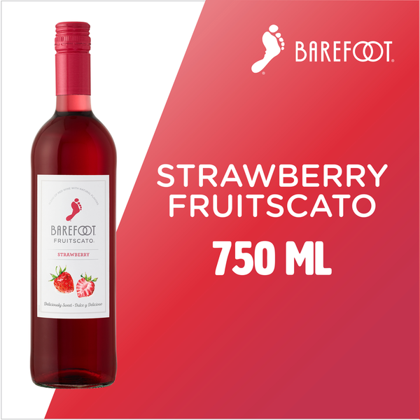 Barefoot Fruitscato Strawberry Moscato Sweet Wine Same-Day Delivery ...