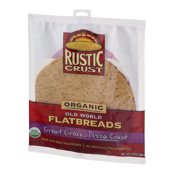 Rustic Crust Old World Flatbreads Great Grains Pizza Crust Organic (13 ...