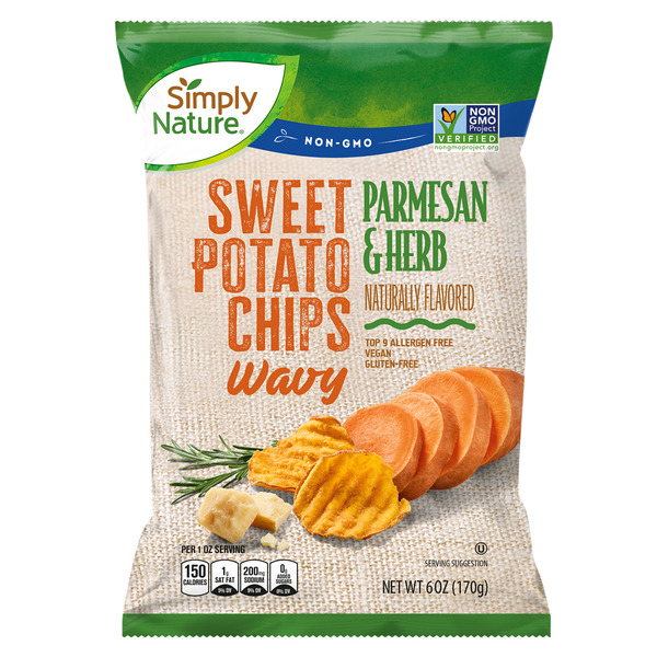 Simply Nature Sweet Potato Chips Parmesan & Herb Same-Day Delivery or ...