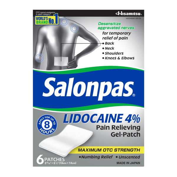 Walmart Salonpas Pain Relieving Gel-Patch, Maximum Strength, Patches ...