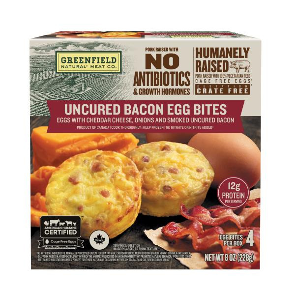Greenfield Natural Meat Co. Uncured Bacon Egg Bites Same-Day Delivery ...