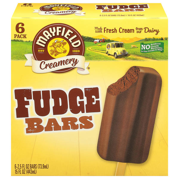 Mayfield Dairy Farms Ice Cream Bars, Fudge, 6 Pack Same-Day Delivery or ...