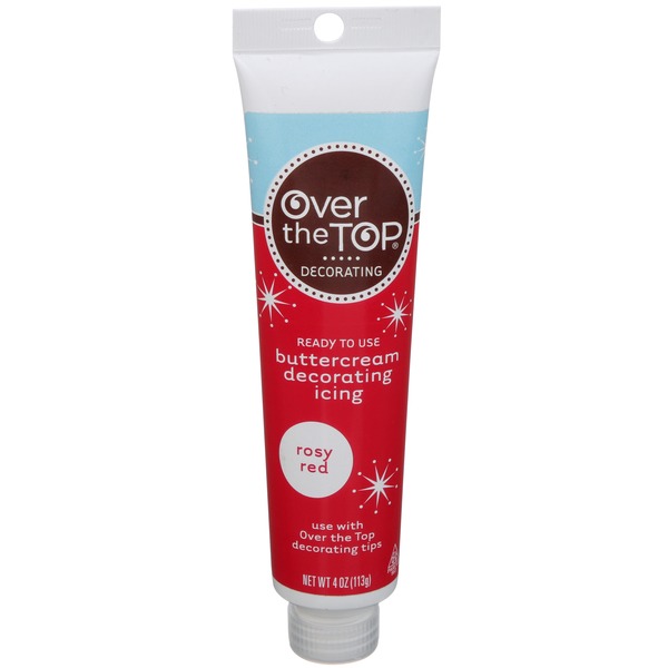 Over The Top Icing Tube Rosy Red (4 oz) - Instacart