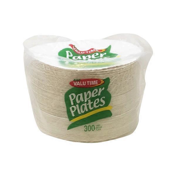 Valu Time Paper Plates (300 ct) - Instacart