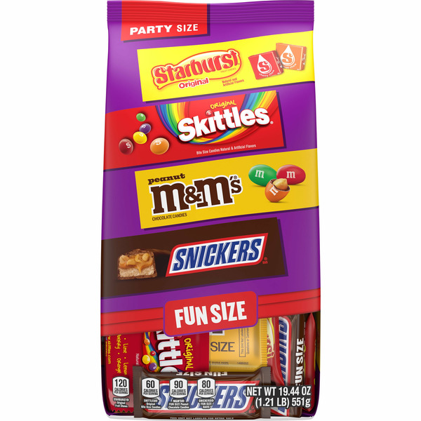 Walmart M&m's, Snickers, Starburst & Skittles Fun Size Candy Variety ...
