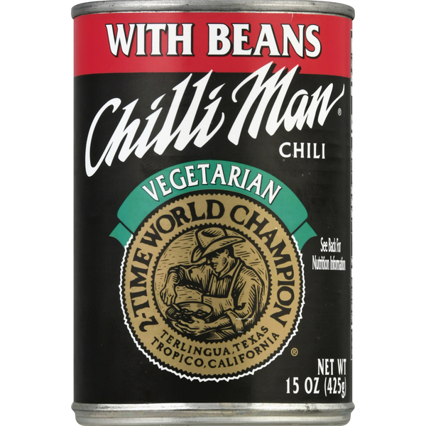 Chilli Man Chili with Beans, Vegetarian (15 oz) - Instacart