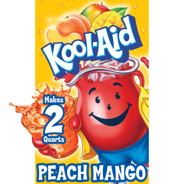 Kool-Aid Unsweetened Peach Mango Artificially Flavored Powdered Soft ...