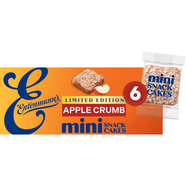 Publix Entenmann's Baker's Delights, 6 packs, Apple Mini Crumb Cakes ...