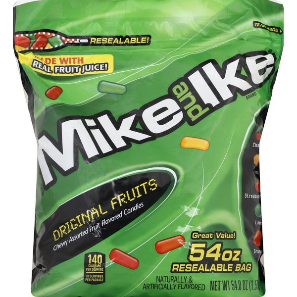 Mike and Ike Candy, Original Fruits (54 oz) - Instacart