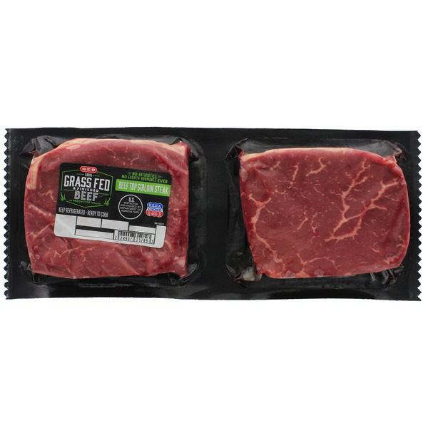 H-E-B H-E-B USDA Choice Grass Fed Extra Thick Boneless Beef Sirloin ...
