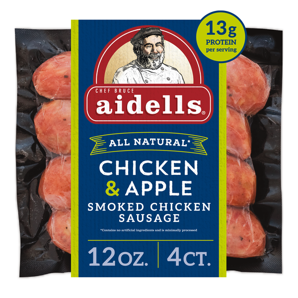 Walmart Aidells Smoked Chicken Sausage, Chicken & Apple, 12 oz. (4 ...