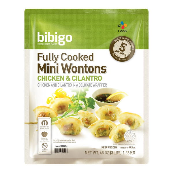 Bibigo Chicken & Cilantro Mini Wontons Same-Day Delivery | Costco