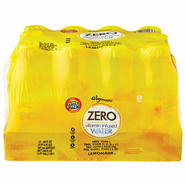 Wegmans Wegmans Lemonade Zero Vitamin Infused Water Family Pack Same ...