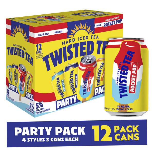 Twisted Tea Variety Party Pack, Hard Iced Tea (12 fl. oz. Can, 12pk ...