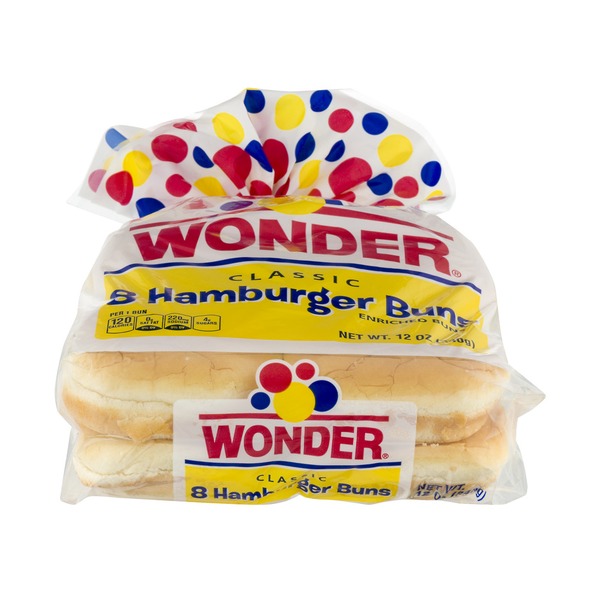 Wonder Bread Classic Hamburger Buns - 8 CT (12 oz) - Instacart