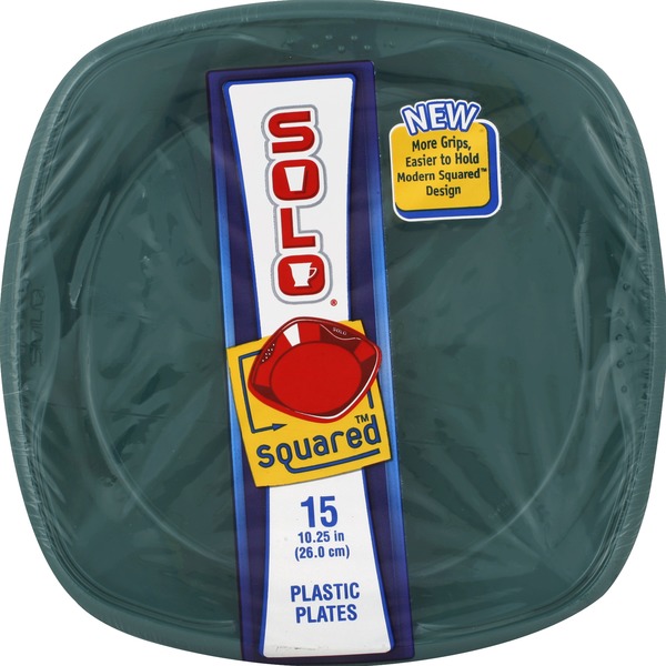 Solo Plates, Plastic (15 each) - Instacart