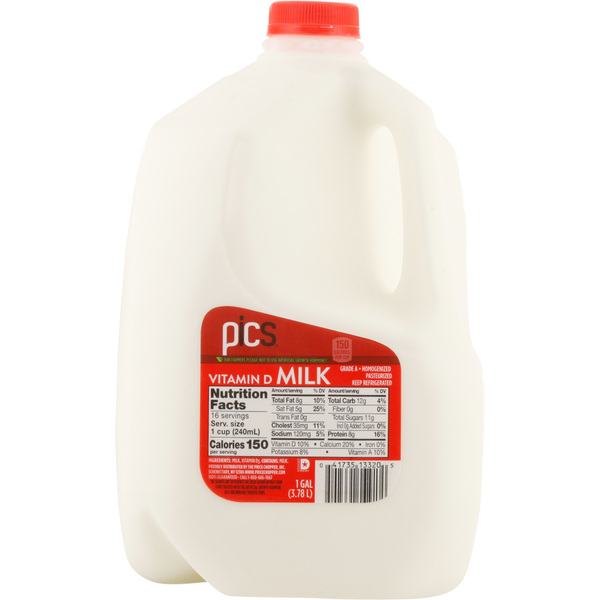 PICS Milk, Vitamin D Same-Day Delivery or Pickup | Market 32 and Price ...