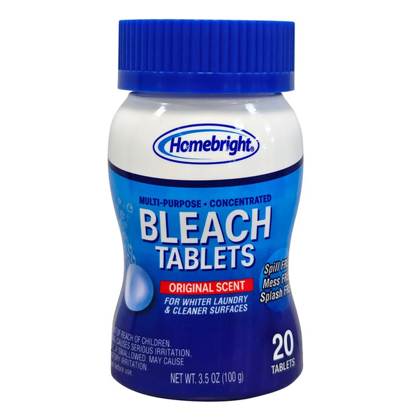 Homebright Multi-purpose Concentrated Bleach Tablets Original Scent ...