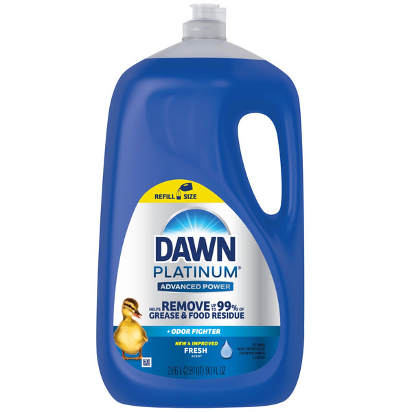 Dawn Platinum Advanced Power Dishwashing Liquid, Dish Soap, Fresh Scent ...