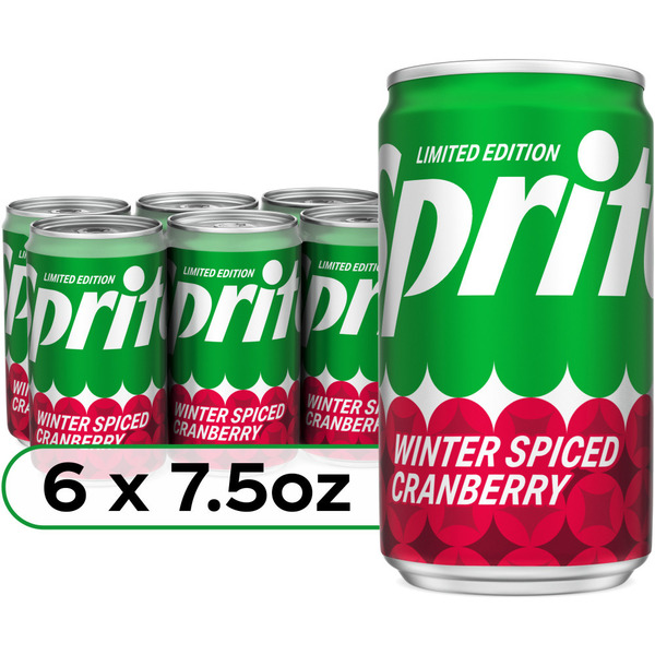 Sprite Winter Spiced Cranberry, Lemon-Lime And Cranberry Flavored Soda ...