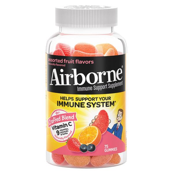 Costco Airborne Assorted Fruit Flavored Gummies - 750mg Vitamin C ...