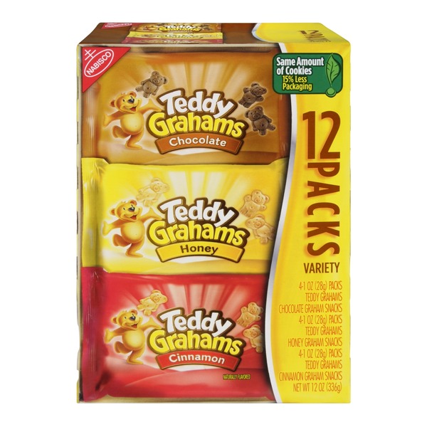 Teddy Grahams Nabisco Teddy Grahams Variety Pack - 12 CT (12 oz ...