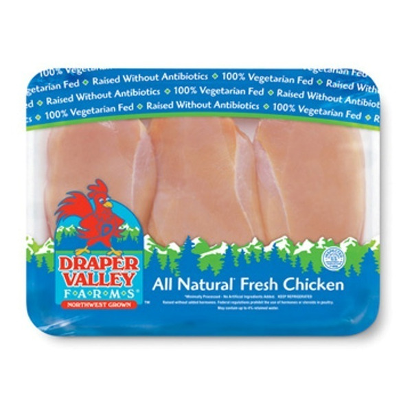 Draper Valley Farms Boneless Skinless Chicken Breast Value Pack Same ...