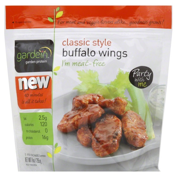 Gardein Buffalo Wings, Classic Style (10 oz) - Instacart